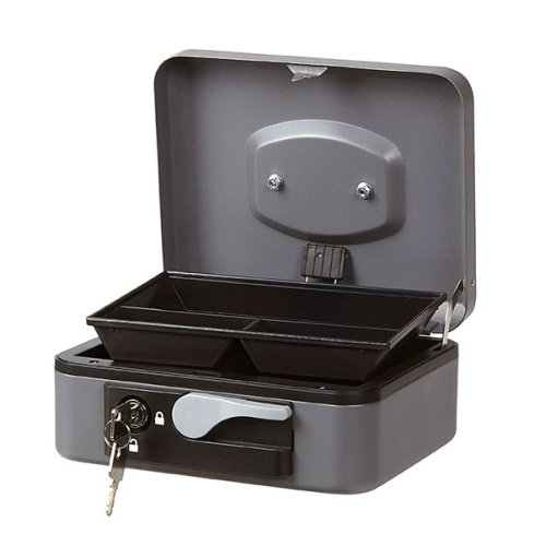 Cash Box - Esselte - Deluxe - No. 8 - Soft Touch Lever - Graphite ...