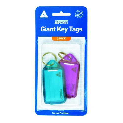 Key Tags - Kevron - ID30 - Giant - 2 Pack | Skout Office Supplies