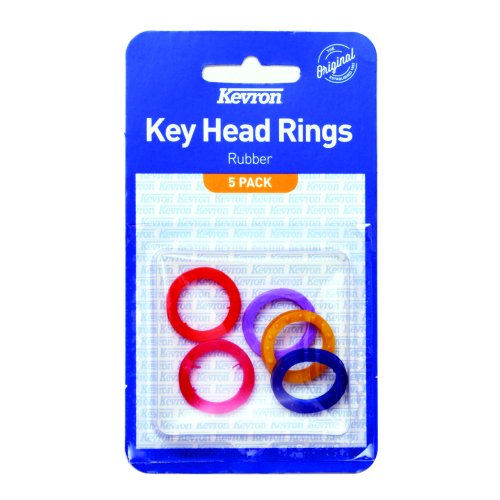 Key Head Identification Rings - Kevron - Assorted Colours - Pack of 5 ...