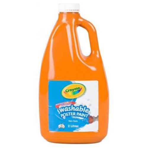 Poster Paint - Crayola - Washable - 2 Litre - Orange | Skout Office ...