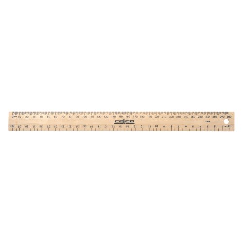 Ruler - Celco - 30cm - Wooden - Polished | Skout Office Supplies