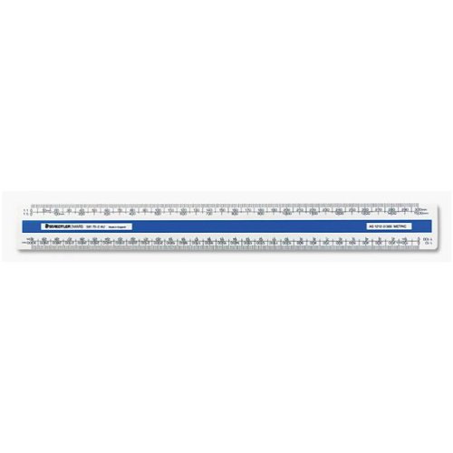 Scale Ruler - Staedtler - 300mm - Oval - 1.1 1.2 1.5 1.10 | Skout ...