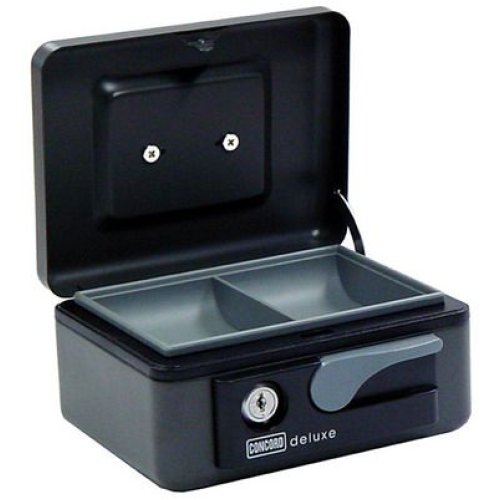 Cash Box - Esselte - Deluxe NO.6 - 165 x 125 x 80mm - Graphite | Skout ...