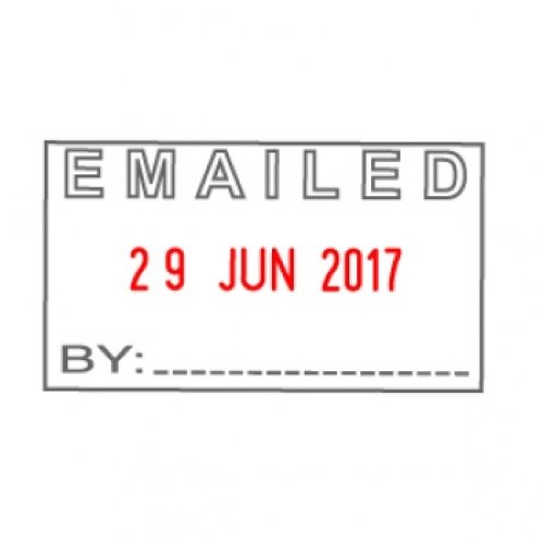 Stamp Shiny Emailed/date S-410 Self Inking | Skout Office Supplies