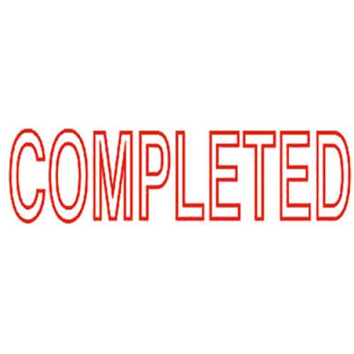 Stamp - Deskmate - Pre Inked Completed Red | Skout Office Supplies