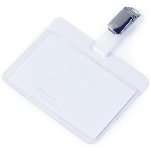 Name Badge - Durable - Self Laminating With Rotating Clip Clear Box 25 ...