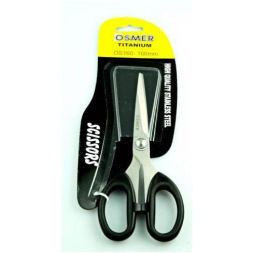 Scissors - Osmer - Titanium Coated - 160mm - Black Handle | Skout ...