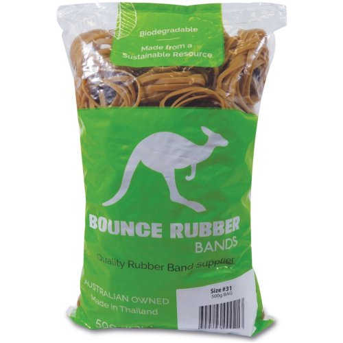 Rubber Bands - Bounce - Size 31 - 500gm | Skout Office Supplies