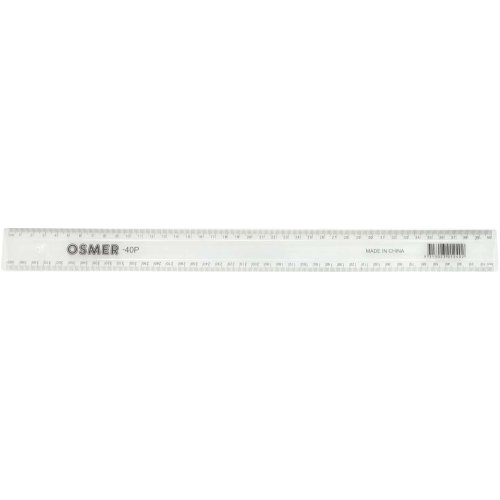 Ruler - Osmer - 40cm - Clear Plastic | Skout Office Supplies