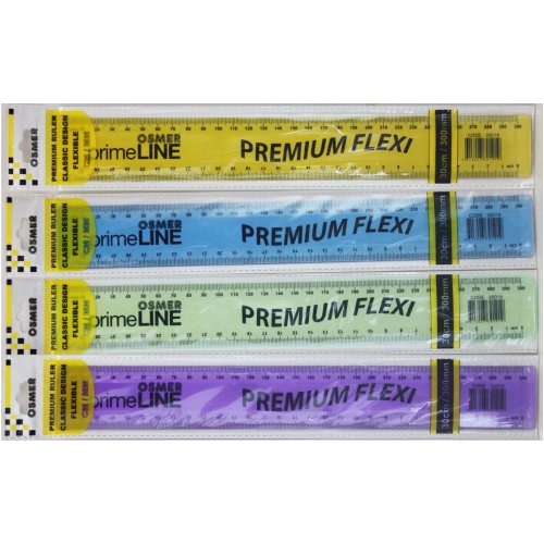 Flexible Ruler - Osmer - 30cm - Deluxe - Tinted Colour | Skout Office ...