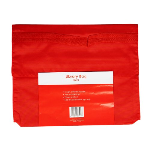 GNS - Basic Library Bag - 295mm x 350mm - (Red) | Skout Office Supplies