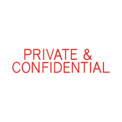 Shiny - Private & Confidential Stamp - Red | Skout Office Supplies