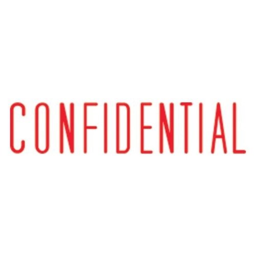 Shiny - Confidential Stamp - Red | Skout Office Supplies