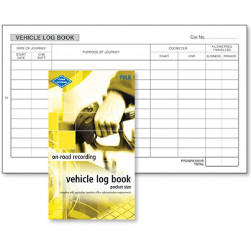 Vehicle Log Book - Zions - Small - 180x110mm - 64 Page | Skout Office ...