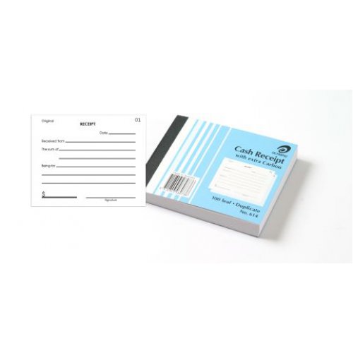 Cash Receipt Book - Olympic - No.614 - 125x100mm - Duplicate - 100 Leaf ...