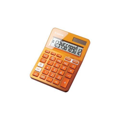 Calculator - Canon - Mini Desktop - LS-123K Orange | Skout Office Supplies