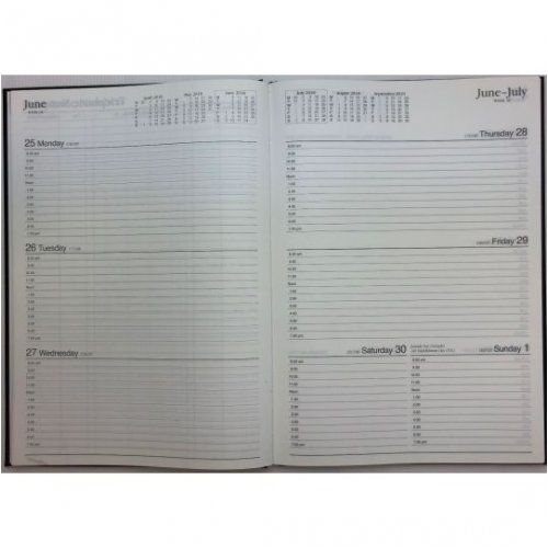 Financial Year Diary - Debden - A4 - 34M4 - Week To View - F2024/2025 ...