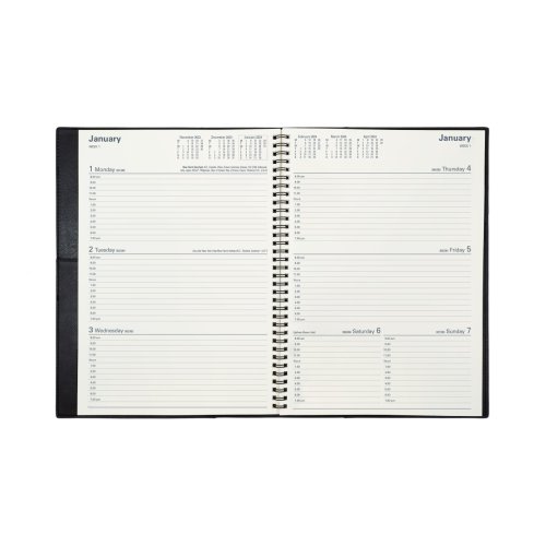 Financial Year Diary - Vanessa - A4 - Week To View - 2024/25 - Black ...
