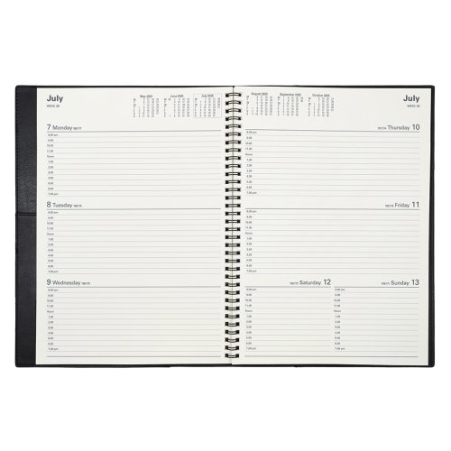 Diary - Collins - Vanessa - A4 - Week To View - 2026 - Rose Gold ...