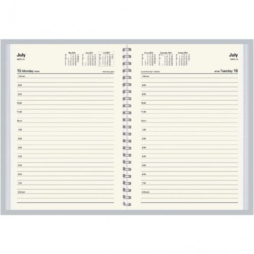 Diary - Collins - Vanessa - A5 - Day to Page - 2024 - Rose Gold | Skout ...