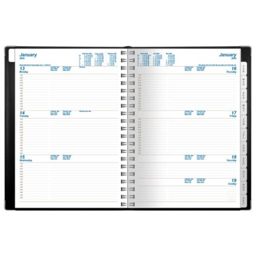 Diary - Upward - 8442 - B5 - Deluxe - Week To View - Wiro With Tabs ...