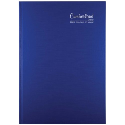 Diary - Cumberland - A4 - Premium Casebound - 2 Days to Page - 2024 ...