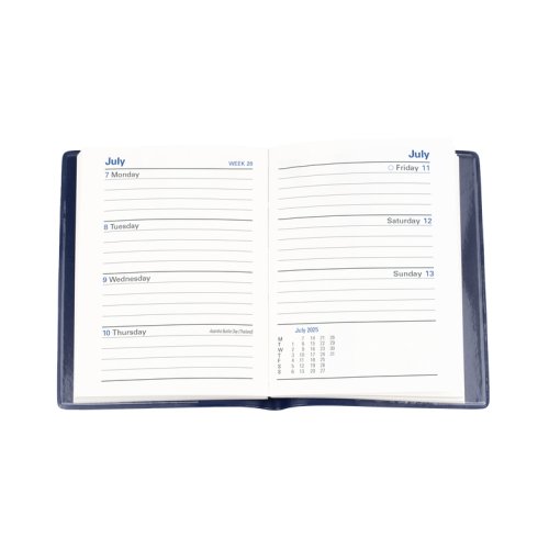 Diary - Belmont - A7 - 337P - Week To View - With Pencil - 2027 - Teal ...