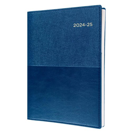Financial Year Diary - Vanessa - A4 - Day To Page - 2024/25 - Blue ...