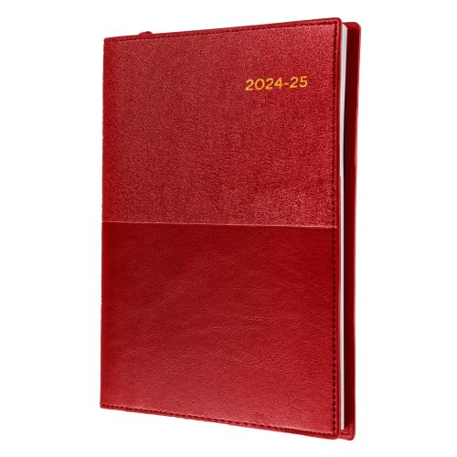 Financial Year Diary - Vanessa - A4 - Week To View - 2024/25 - Red ...