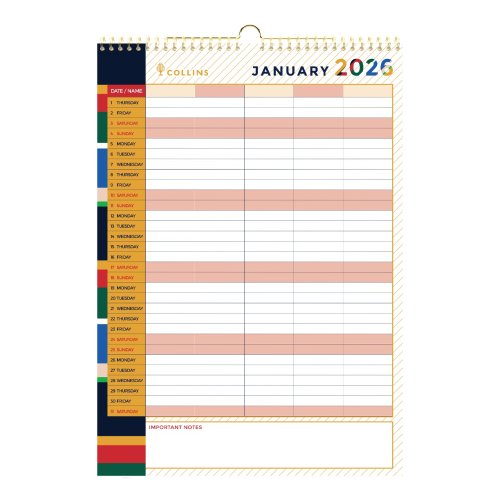 Calendar 2026 - Collins - A3 - Edge Mira - Month To View | Skout Office ...