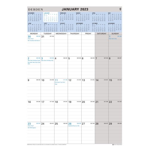 Calendar 2023 - Collins - 432x305mm Wiro - Month To View | Skout Office ...