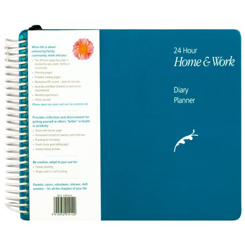 Diary - 24-Hour Home and Work- Day to Page - 2024 | Skout Office Supplies