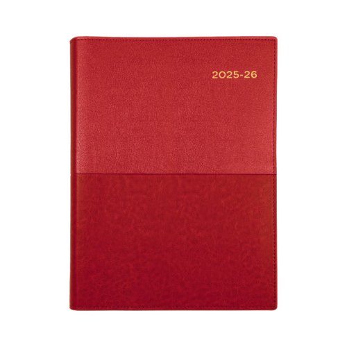 Financial Year Diary - Vanessa - A5 - Week To View - 2025-26 - Red ...