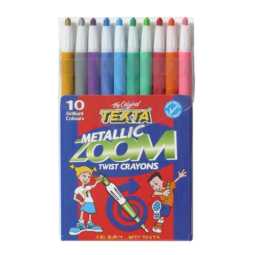 Crayons - Texta - Zoom Twist - Metallic - Pack of 10 | Skout Office ...