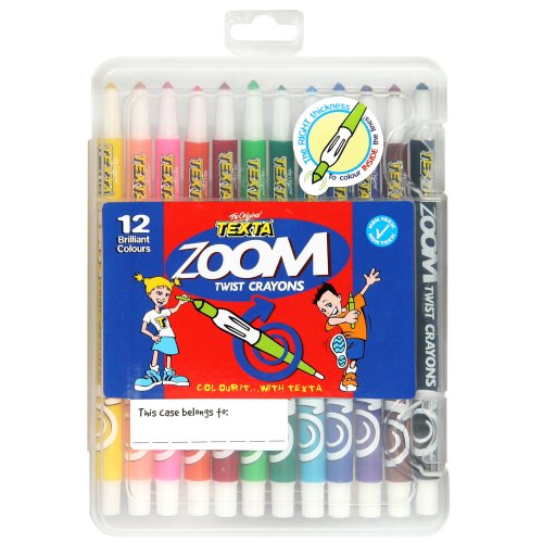 Crayons - Texta - Zoom - Twist - In Hard Case - Pack of 12 | Skout ...