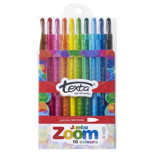 Crayons - Texta - Jumbo - Zoom - Transparent Barrel (Pack of 10 ...