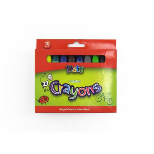 Crayons - Dats - Jumbo - Pack of 10 | Skout Office Supplies