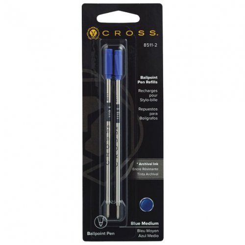 Pen Refill - Cross - Medium - 8511/2 - Blue - Card of 2 | Skout Office ...