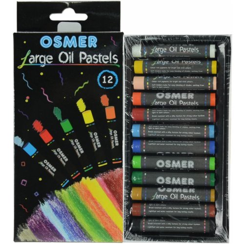 Oil Pastels - Osmer - Large - 12 Pack | Skout Office Supplies