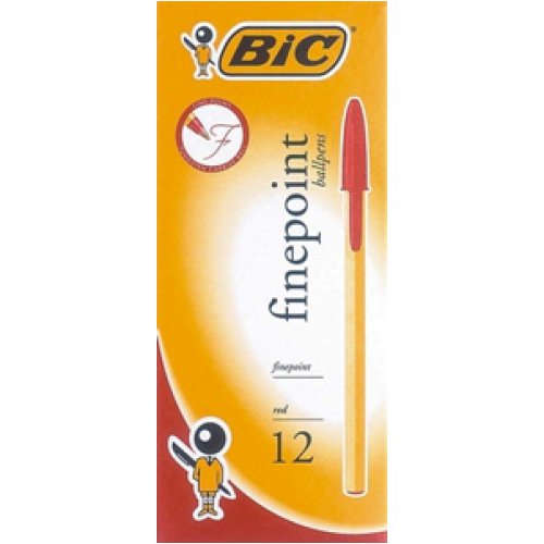 Ballpoint Pen - Bic - Cristal - Fine Point - Red | Skout Office Supplies