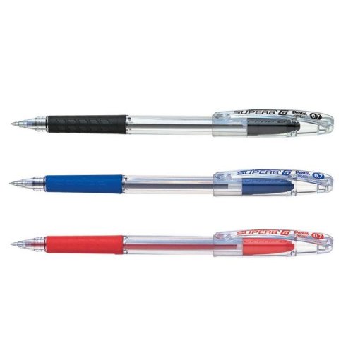 Ballpoint Pen - Pentel - Superb G - 0.7mm - Red | Skout Office Supplies