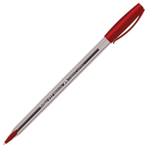 Ballpoint Pen - Faber Castell - Trilux 032 - Medium - Red (Box of 50 ...