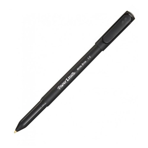 Ballpoint Pen - Papermate - Write Bros - 1.0mm - Black - Box of 12 ...