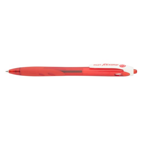 Ballpoint Pen - Pilot - Begreen Rexgrip - 0.7mm Fine Retractable - Red ...
