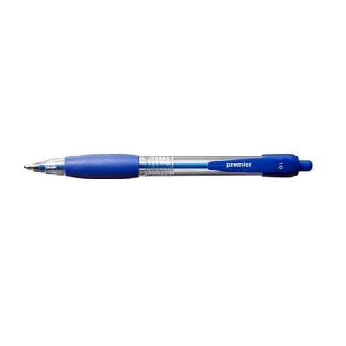 Blue Ribbon Premier - Medium - Retractable Ballpoint Pen - Blue - Box ...