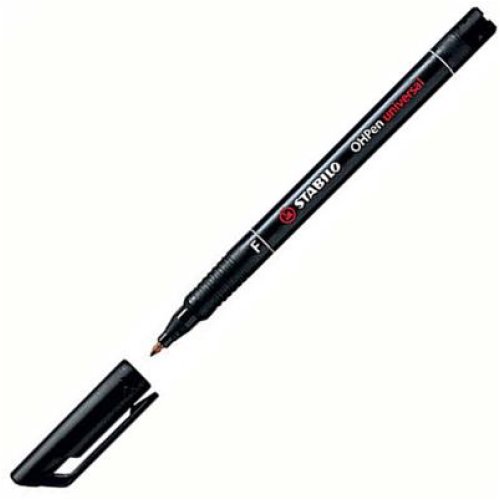 Universal Overhead Projector Pen - Stabilo - Permanent - Fine - Black ...