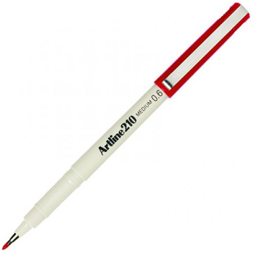 Fineliner Pen - Artline - 210 - Medium 0.6mm - Red | Skout Office Supplies