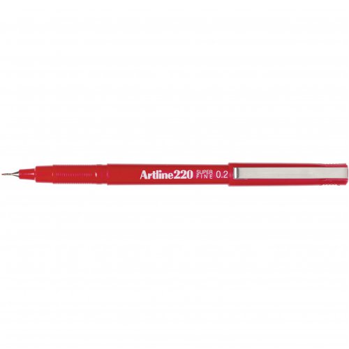 Fineliner Pen - Artline - 220 - Superfine - 0.2mm - Red | Skout Office ...