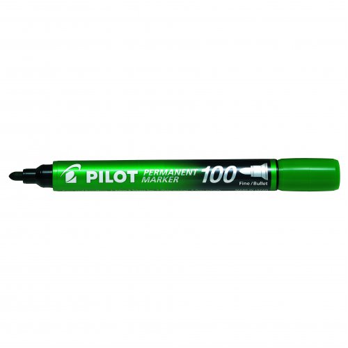 Permanent Marker - Pilot - SCA-100 - Bullet Tip - Fine - 1.0mm - Green ...