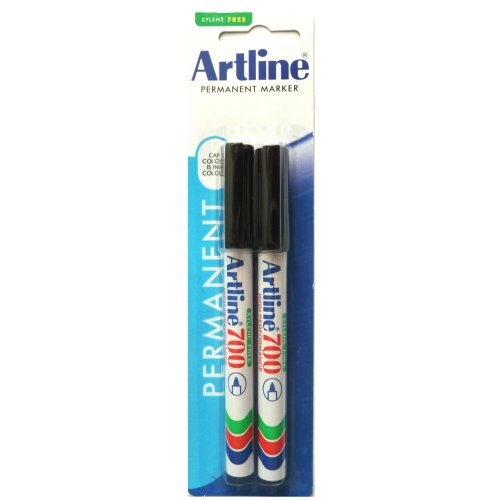 Permanent Marker - Artline - 700 - 0.7mm - Bullet Nib - Black (Pack of ...